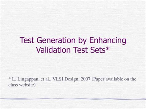 ppt high level test generation powerpoint presentation free download
