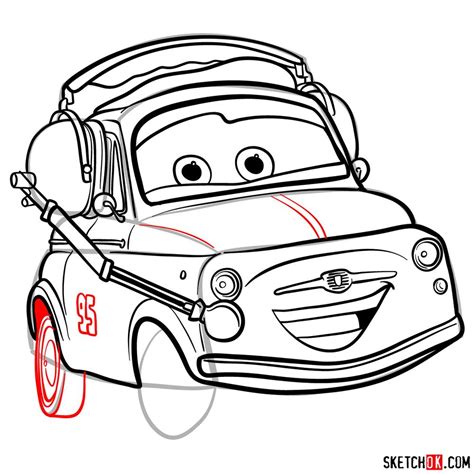 Disney Pixar Cars Luigi Coloring Pages 2025
