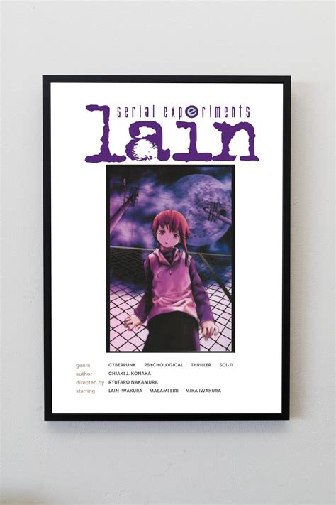 Serial Experiments Lain Anime Poster Anime Manga Poster Gift Etsy