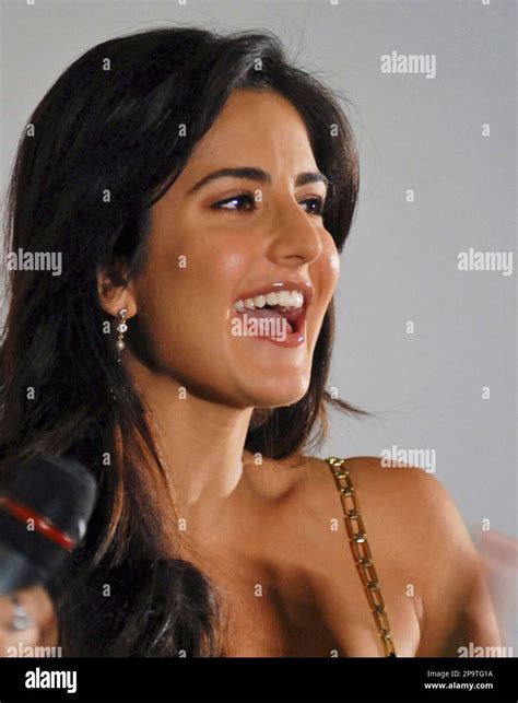 Bollywood Actress And Brand Ambassador Of Pepsicos Soft Drink Slice Katrina Kaif Looks On