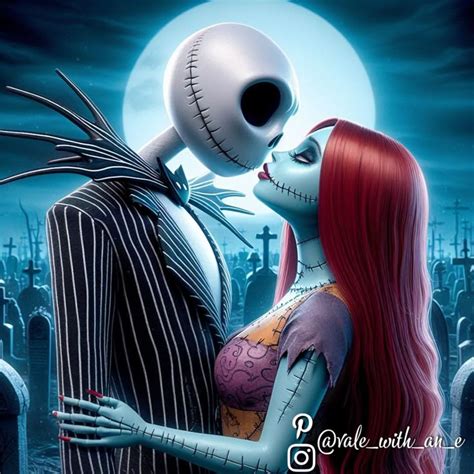 Jack And Sally Fan Art Corazones En Movimiento El Extraño Mundo De