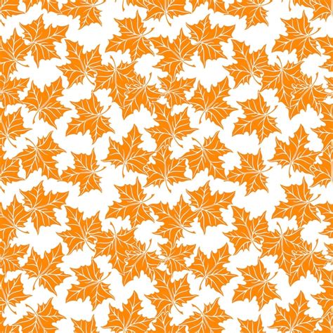 Premium Vector Seamless Floral Pattern Of Multi Colored Leaf Hand Drawn Illustration