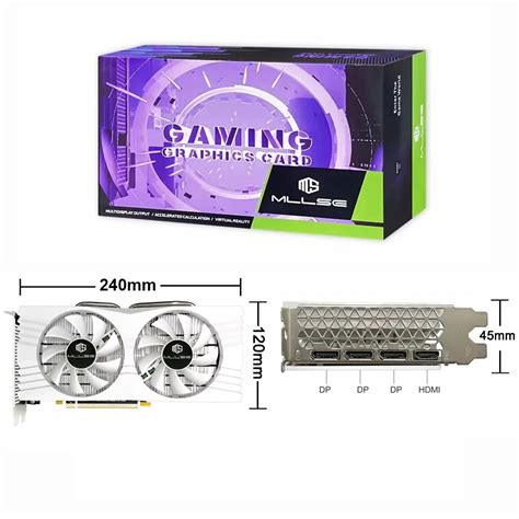 Tarjeta Gráfica Para Juegos Mllse Amd Rx 580 De 8 Gb 2048 Sp Gddr5