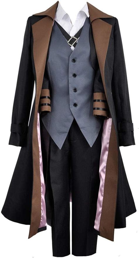 Miaocos Dazai Cosplay Costume Uniform Full Set Suit Fan