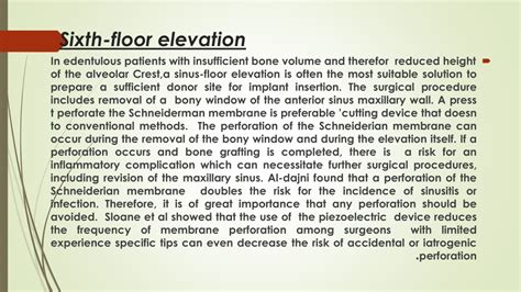 Ppt Advanced Applications Of Piezosurgery In Implant Dentistry