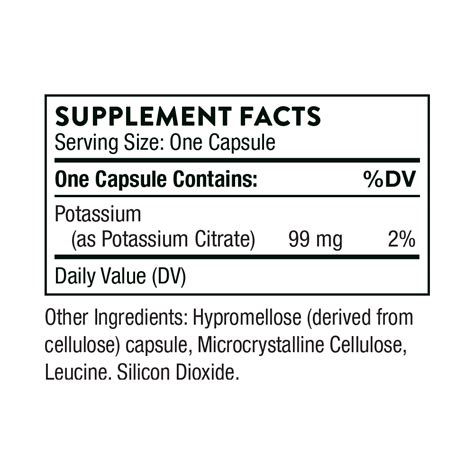 Potassium Citrate Thorne New Zealand Strength Institute