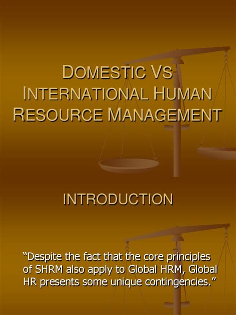 Differences Between Hrm And Ihrm Multinational Corporation Human Resource Management