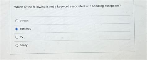 solved which of the following is not a keyword associated