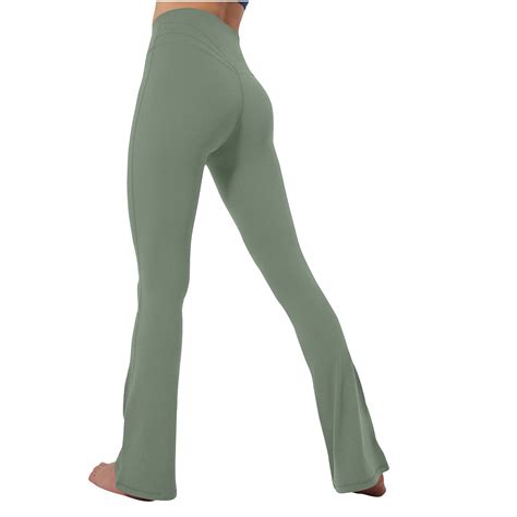Yoga Pants Women Flare Sevevn Womens Long Solid Color Hip Lift Fitness