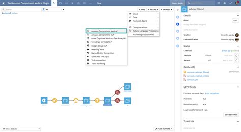Plugin Amazon Comprehend Medical Dataiku