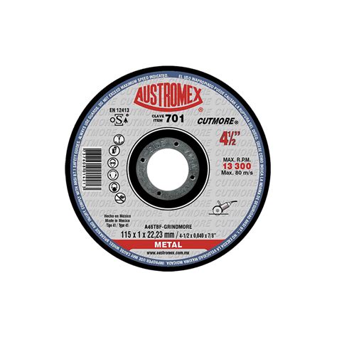 Disco Corte Metal 4 1 2x0 040x7 8 A46t Cutmore