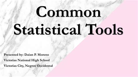 Practical Research 2 Chapter 3 Common Statistical Tools Pdf Physics Science