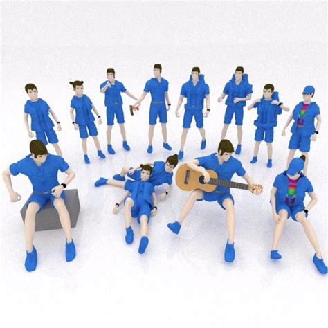 Low Poly Scout Team By Abdouarchitecte 3docean