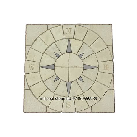18m X 18m Nautical Compass Circle Squared Off Millpool Stone