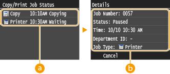 Checking The Printing Status And Log