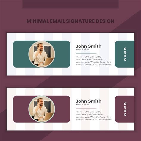 Simple Email Signature Design Template Behance