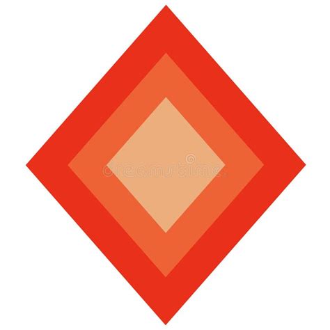 Rhombus Vector Illustration In Retro Style Stock Vector Illustration