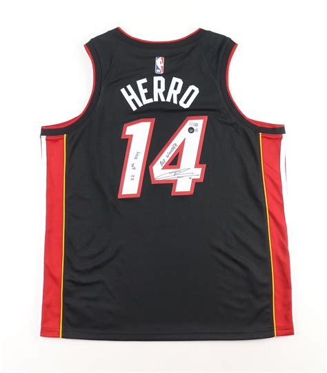 Tyler Herro Signed Heat Jersey Inscribed Boy Wonder And 22 6th Moy