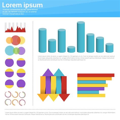 Premium Vector Graph Set Finance Diagram Infographic