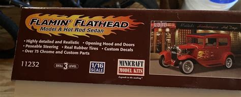 Minicraft Flamin Flathead Model Hot Rod Car Kit 1 16 53 64 Picclick Ca