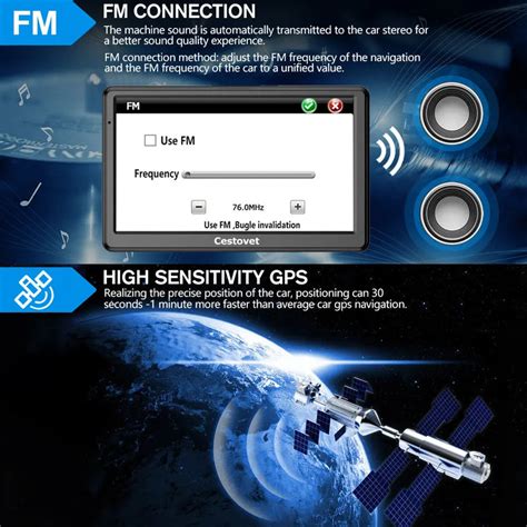 Cestovet Gps Navigation 7 Inch High Definition Touch Screen With Bluet