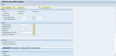Pc00 M18 Eldp Cl Sap Tcode Reldp To Cluster Transaction Code