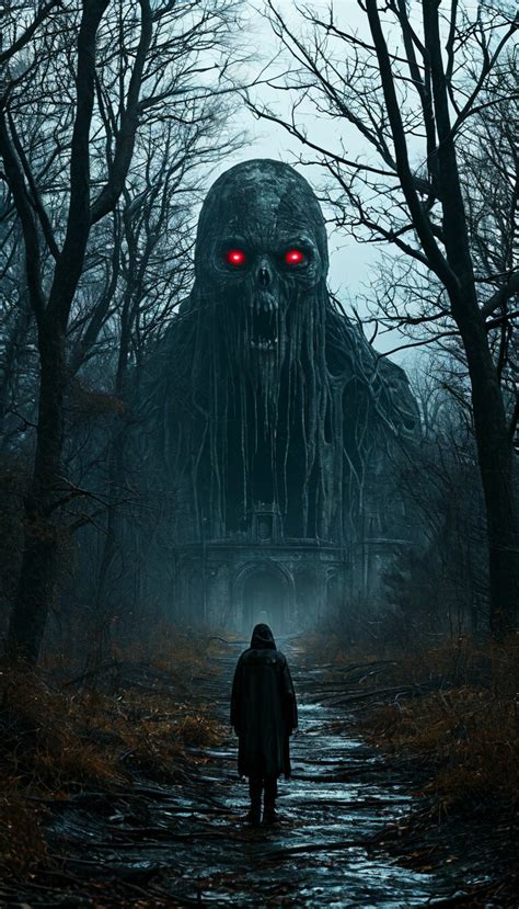 Creepy Atmosphere Horror Evil Entity Is Watching You Realistic 4k