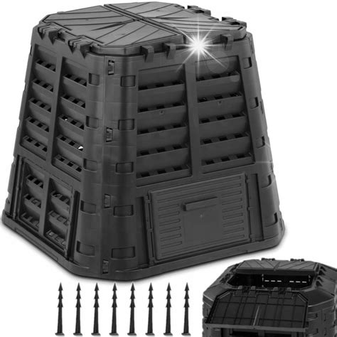 Kompostownik Ogrodowy DuŻy 480l Zbiornik Na Odpady Łatwy MontaŻ