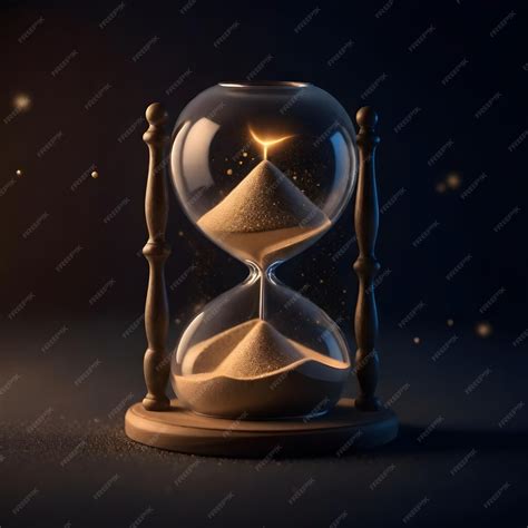 Premium Photo Sand Hourglass A Hourglass With The Hourglass On The Bottom
