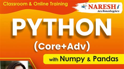 Free Online Demo On Python By Mr Satish Gupta Nareshit Tickets By Tejaswini Naresh It Monday