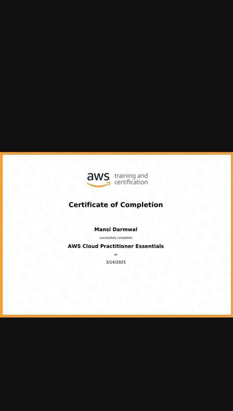 Aws Cloudcomputing Awscloudpractitioner Learning Skillbuilder Mansi Darmwal
