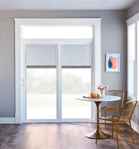 Lowe S Pella Sliding Glass Doors With Blinds Glass Door Ideas