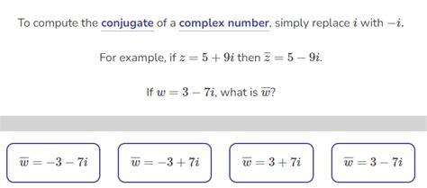 Solved To Compute The Conjugate Of A Complex Number Simply