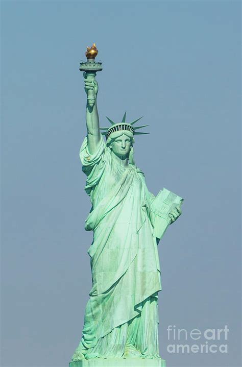 The Statue Of Liberty On Liberty Island In New York Harbor Photograph