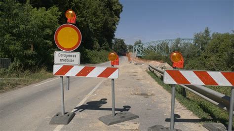 Popolna Zapora Ceste Čatež Krška Vas Vaš Kanal