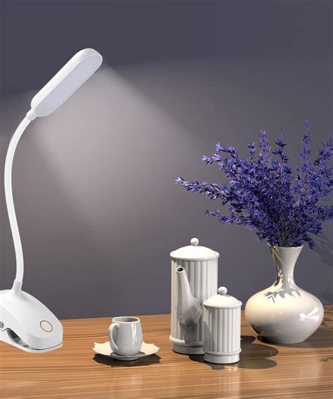 Colorlife Desk Lamp Clip On Light 7w 2600mah Flexible