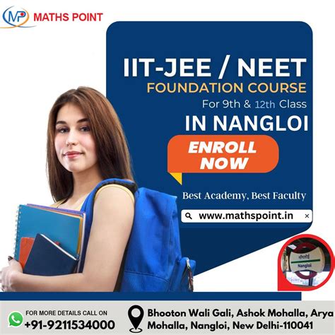 Iit Jee And Neet Foundation Course In Nangloi