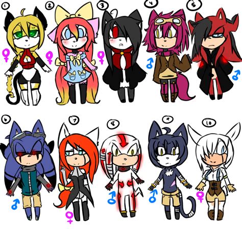 Sonic Adoptables 4 Closed By Bluu Loo On Deviantart