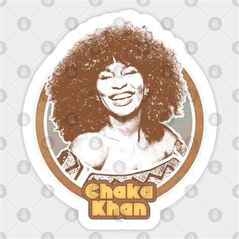 Chaka Khan Retro Style Fan Art Design Chaka Khan Sticker