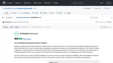 Github Ai Chatbot Framework Featuresalternatives Toolerific