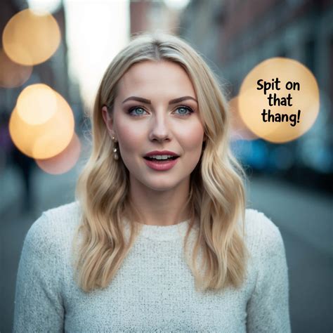 Download Blonde Woman Street Bokeh Wallpaper