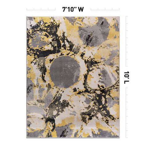 World Rug Gallery 389yellow8x10