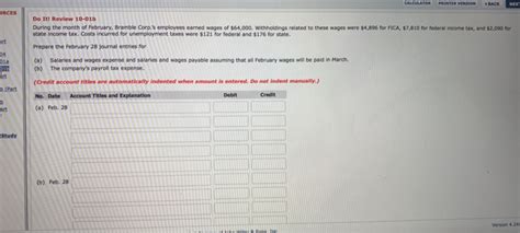 Solved Calculator Printer Version Back Nex Jrces Do It