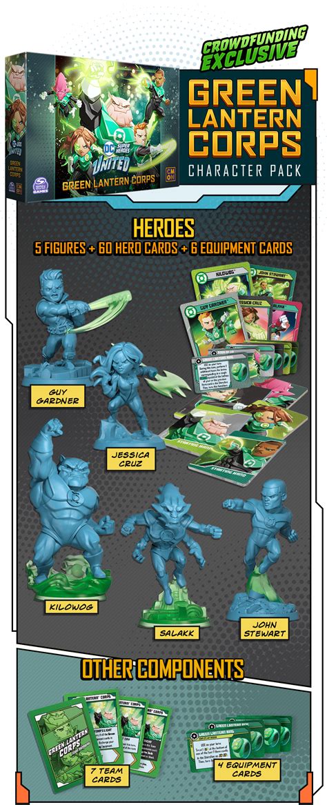 Dc Super Heroes United By Cmon Green Lantern Corps Gamefound