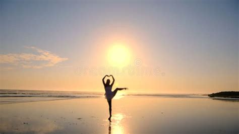 Beach Ballet At Sunset Stock Footage Video Of Girl 257829288