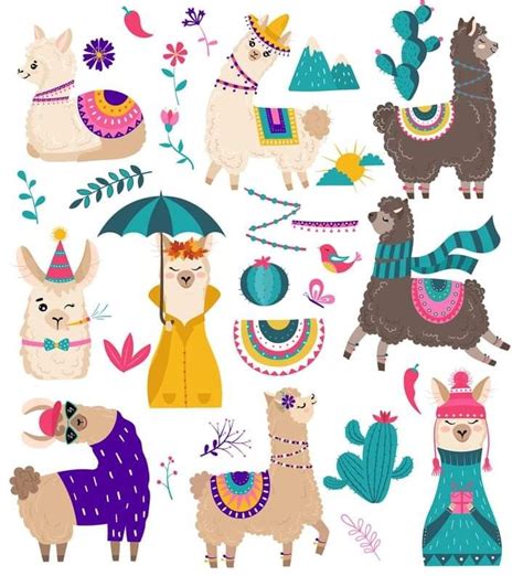 13 800 Llama Illustrations Royalty Free Vector Graphics Clip Art Artofit