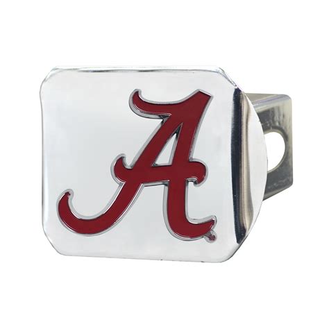 Alabama Crimson Tide Chrome Hitch Cover Color Dragon Sports