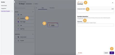 Automation Designer Escalation Component Knowledge Base