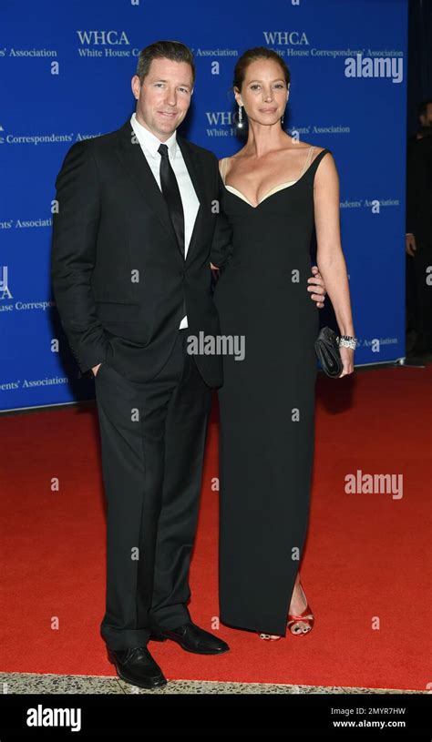 Edward Burns And Wife Christy Turlington Attend The White House