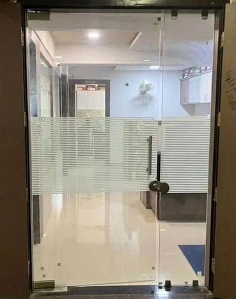 Hinged Rectangular Glass Door For Home Thickness 12mm At ₹ 4500